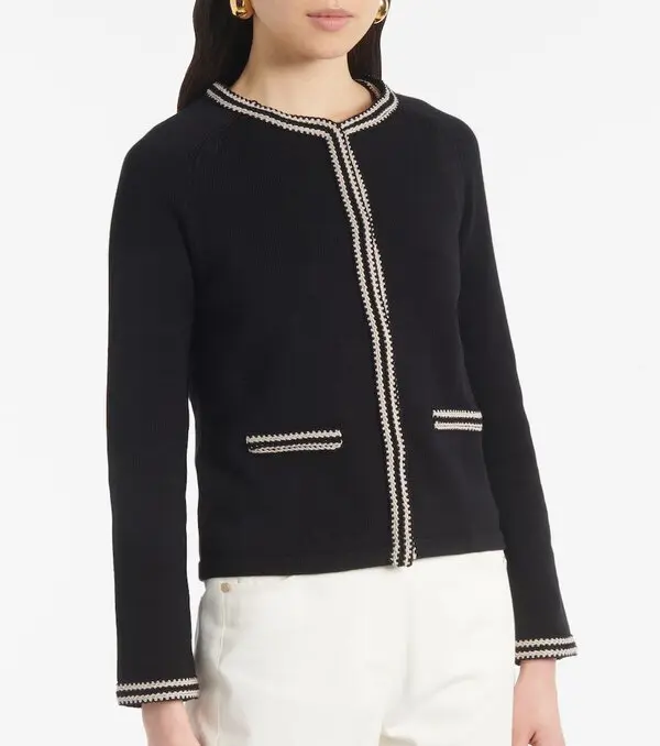 Max Mara Zenobia Cotton Cardigan - Black