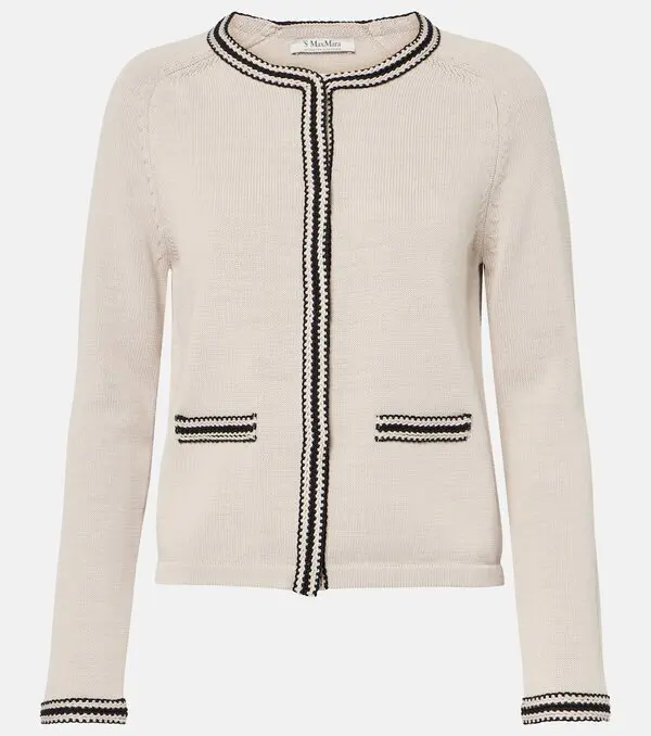 Max Mara Zenobia Cotton Cardigan - White