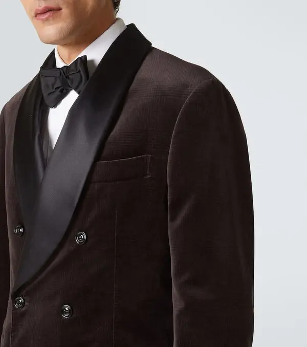 Brunello Cucinelli Cotton Velvet Tuxedo Jacket