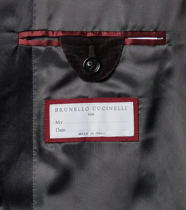 Brunello Cucinelli Cotton Velvet Tuxedo Jacket