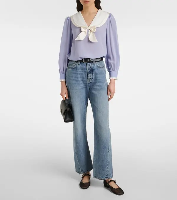 Rixo Eimer Silk Top