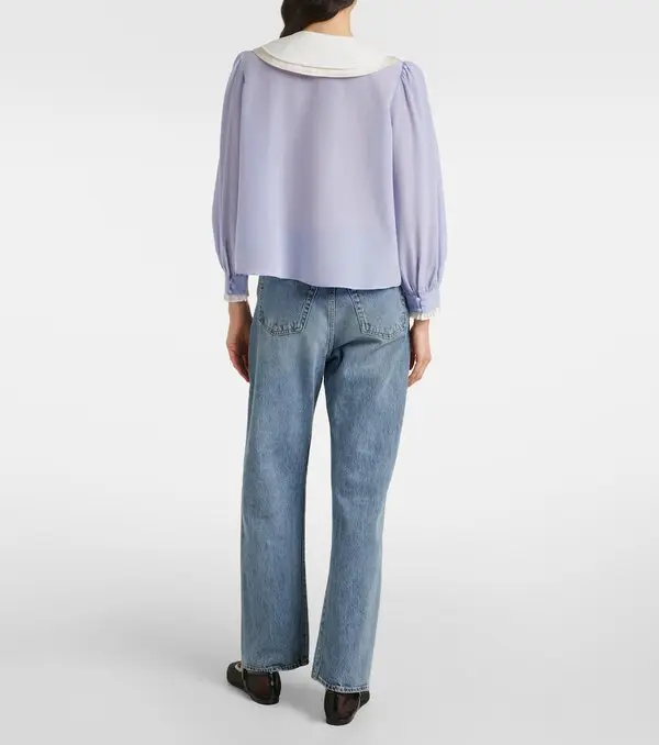 Rixo Eimer Silk Top