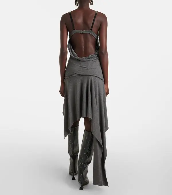 Attico Asymmetric Minidress