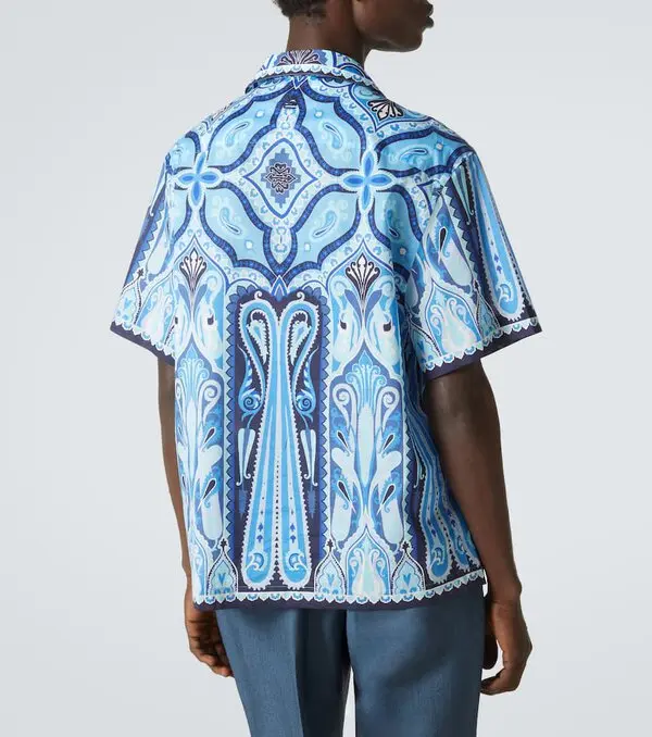 Etro Printed Cotton Bowling Shirt - Multicoloured