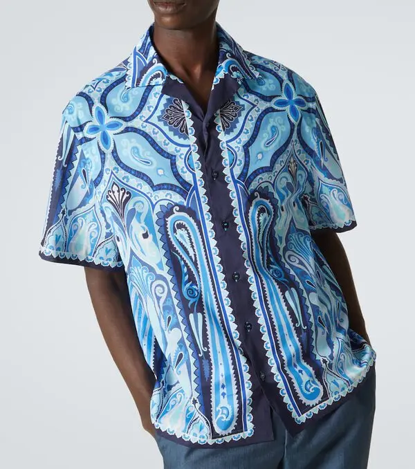 Etro Printed Cotton Bowling Shirt - Multicoloured