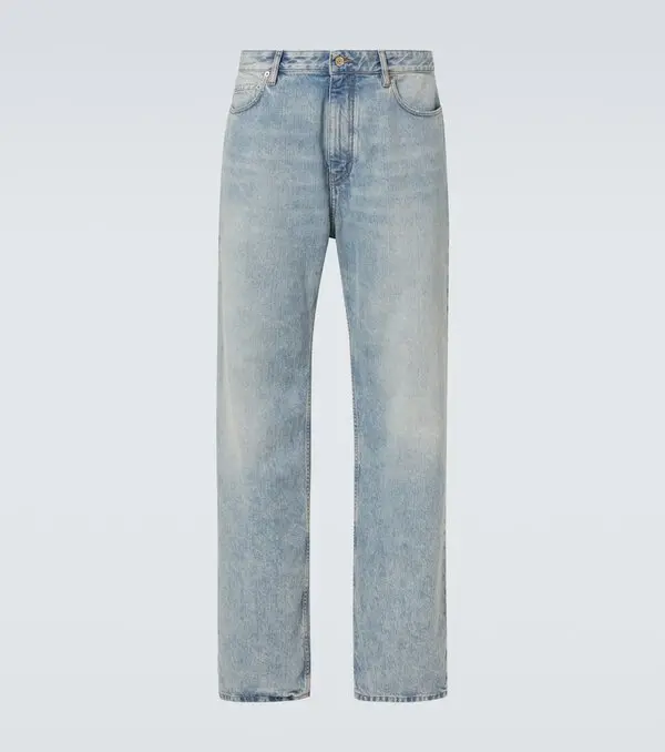 Balenciaga Mid-rise Straight Jeans - Blue