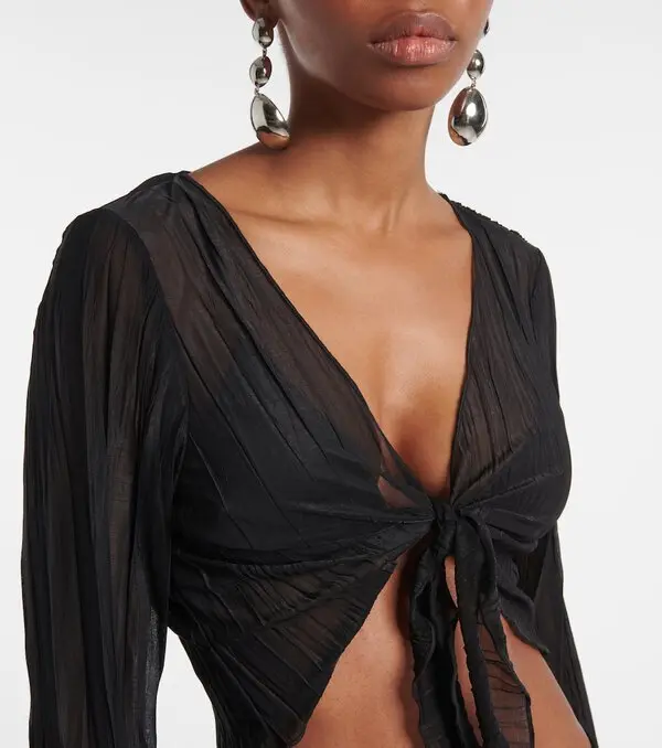 Jade Swim Dania Crop Top - Black
