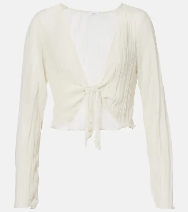 Jade Swim Dania Crop Top - White