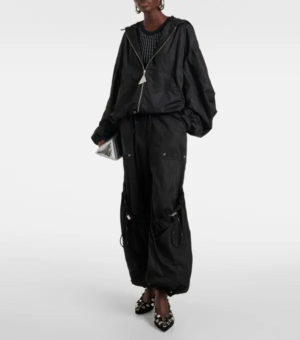 Attico Wide-leg Technical Pants