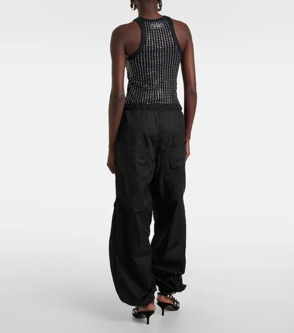 Attico Wide-leg Technical Pants