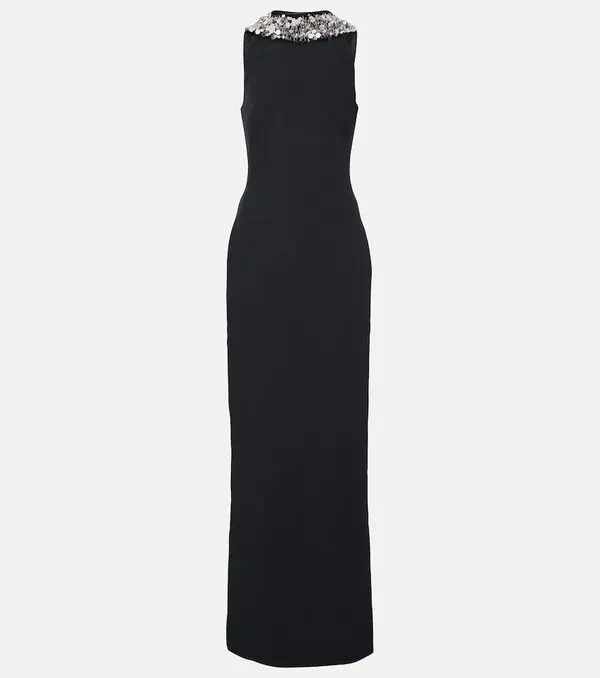 Safiyaa Holli Embellished Gown - Black