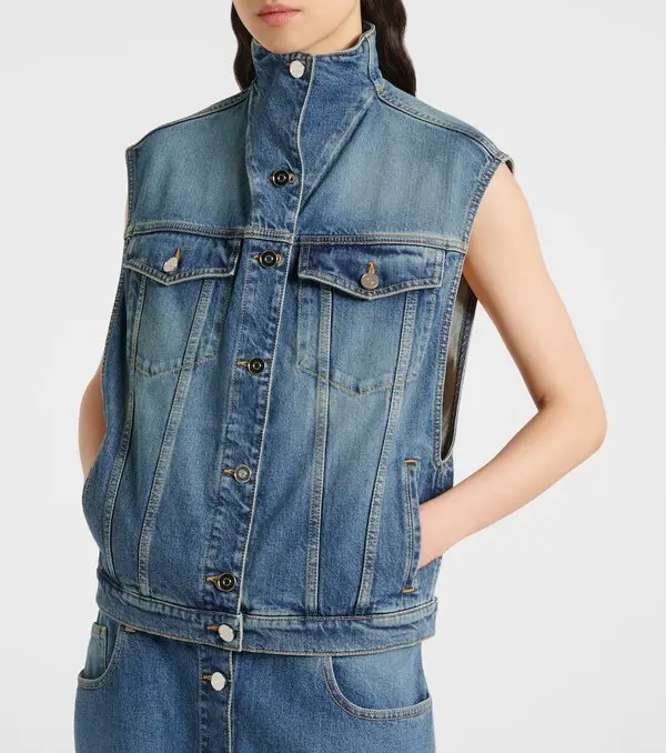 Alaïa Denim Vest