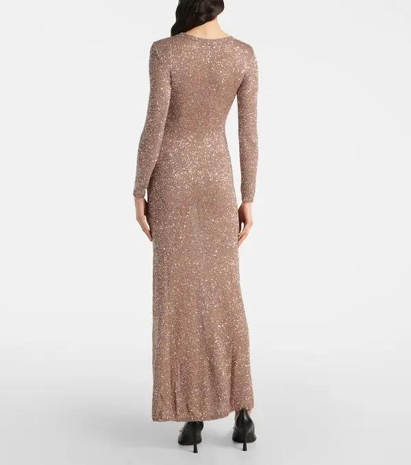 Balenciaga Sequined Maxi Dress