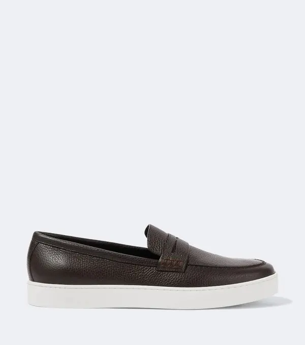 Manolo Blahnik Ellis Leather Loafers