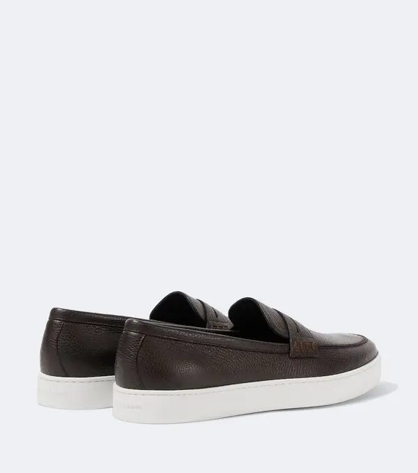 Manolo Blahnik Ellis Leather Loafers
