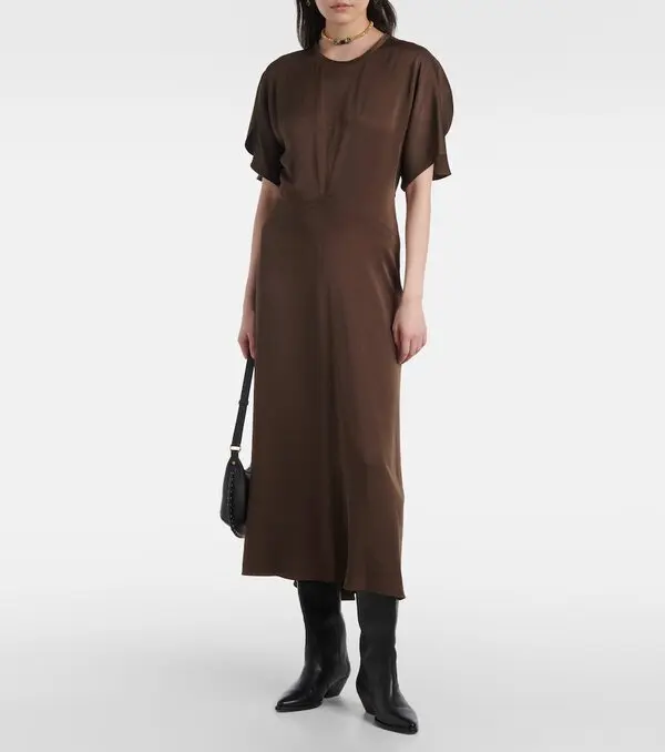 Isabel Marant Étoile Keany Satin Midi Dress