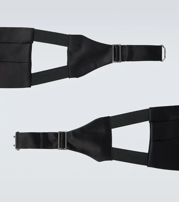 Giorgio Armani Silk Cummerbund - Black