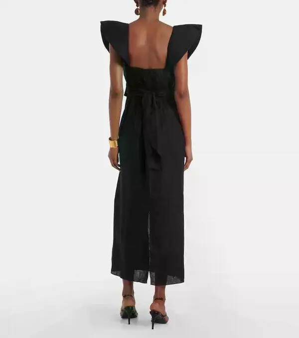 Johanna Ortiz Ruffled Midi Dress