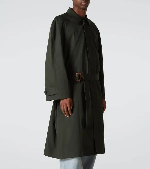 Balenciaga Belted Cotton Car Coat