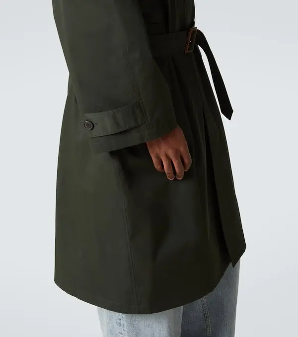 Balenciaga Belted Cotton Car Coat