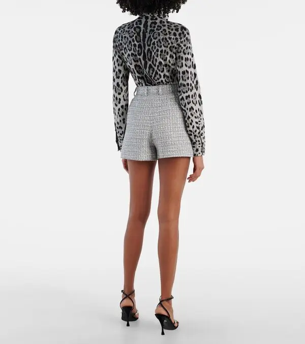 Dolce & Gabbana Quadri-check-tartan Tweed Shorts