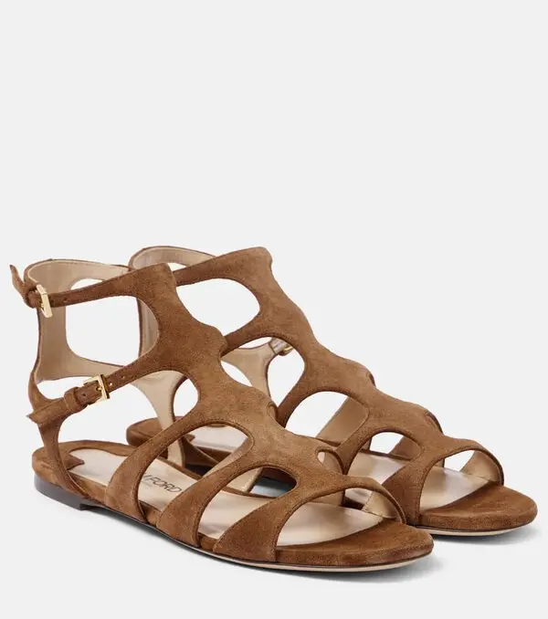 TOM FORD Paradis Suede Sandals - Brown