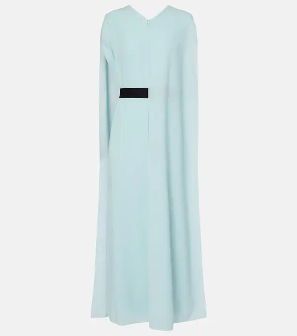 ROKSANDA Fyera Crêpe Maxi Dress - Blue