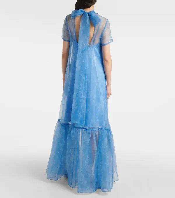 Staud Calluna Maxi Dress - Blue