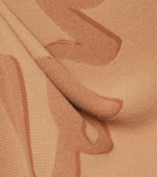 Balenciaga Wool And Cashmere Scarf - Beige