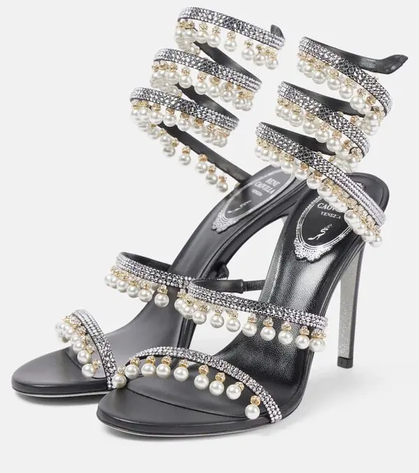 Rene Caovilla 105 Embellished Sandals