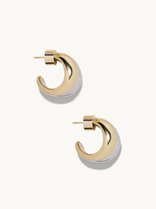 JENNIFER FISHER Chavez Hoop Earrings - Two-tone
