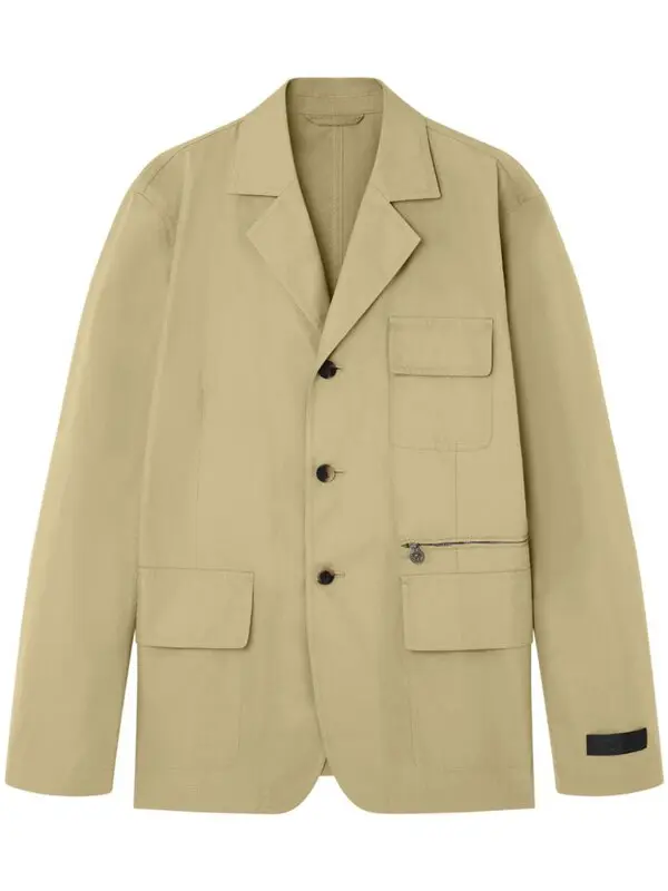 Versace Single-breasted Gabardine Blazer