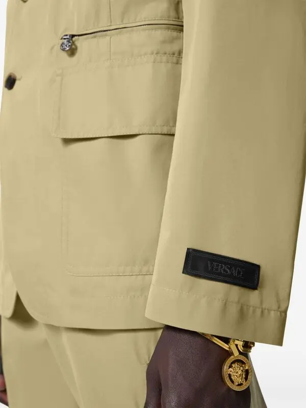 Versace Single-breasted Gabardine Blazer