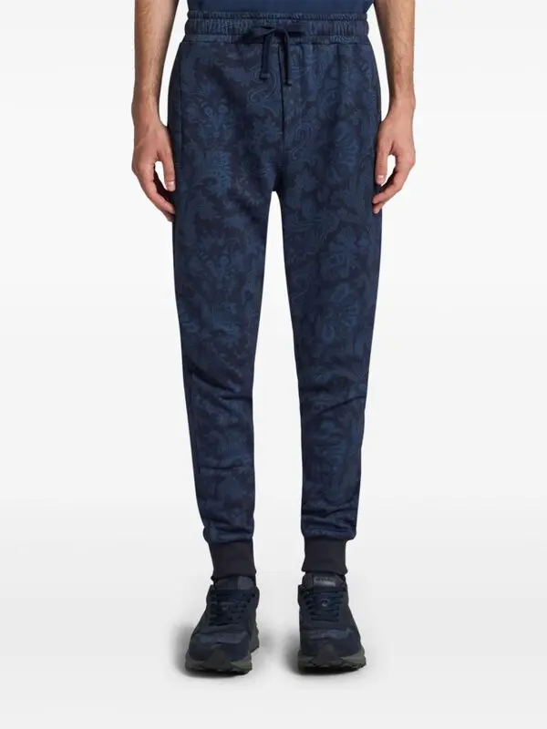 Etro Cotton Track Pants - Blue