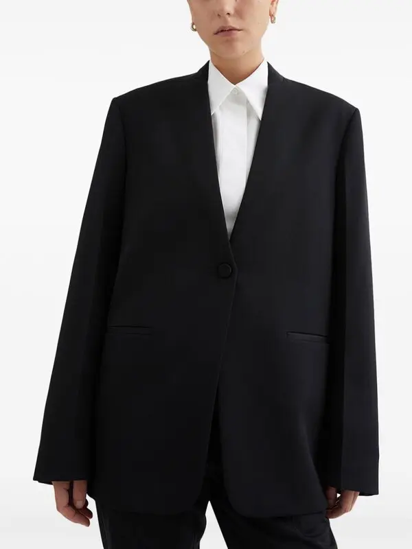 JIL SANDER Wool Blazer - Black