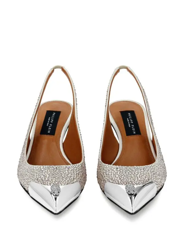 Philipp Plein 55mm Strass Pumps - Neutrals