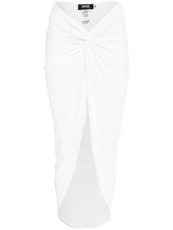 AMIR SLAMA Gathered Midi Skirt