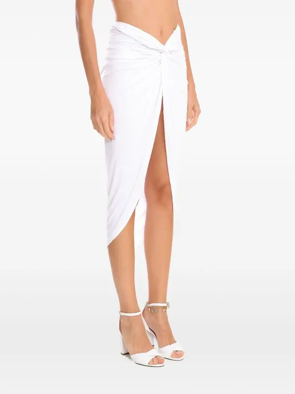 AMIR SLAMA Gathered Midi Skirt