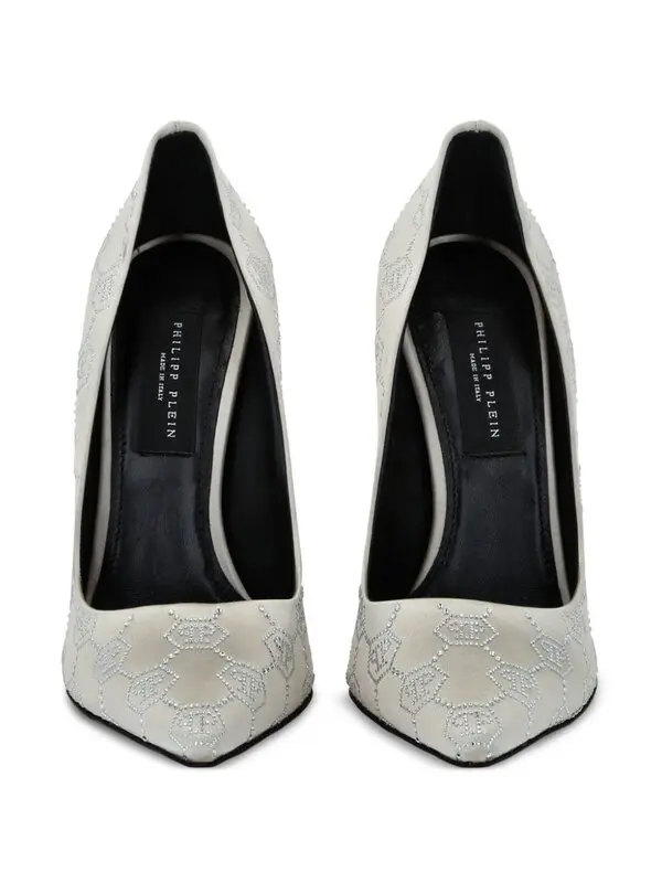 Philipp Plein Monogram Strass Pumps