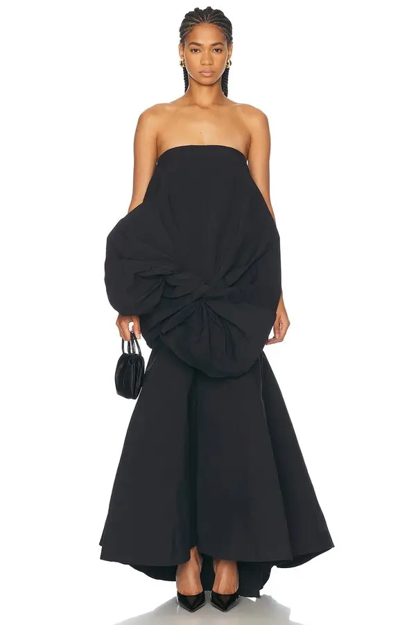 Christopher John Rogers Tie Front Bubble Gown
