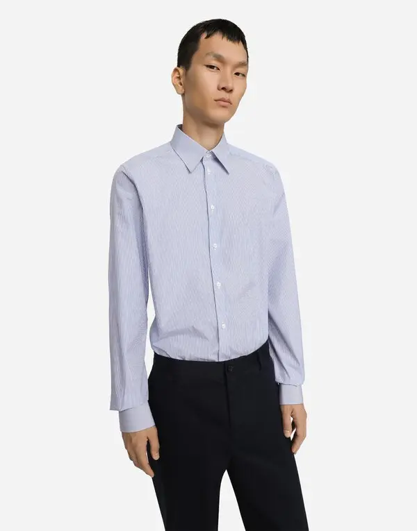 Dolce & Gabbana Striped Cotton Martini-fit Shirt