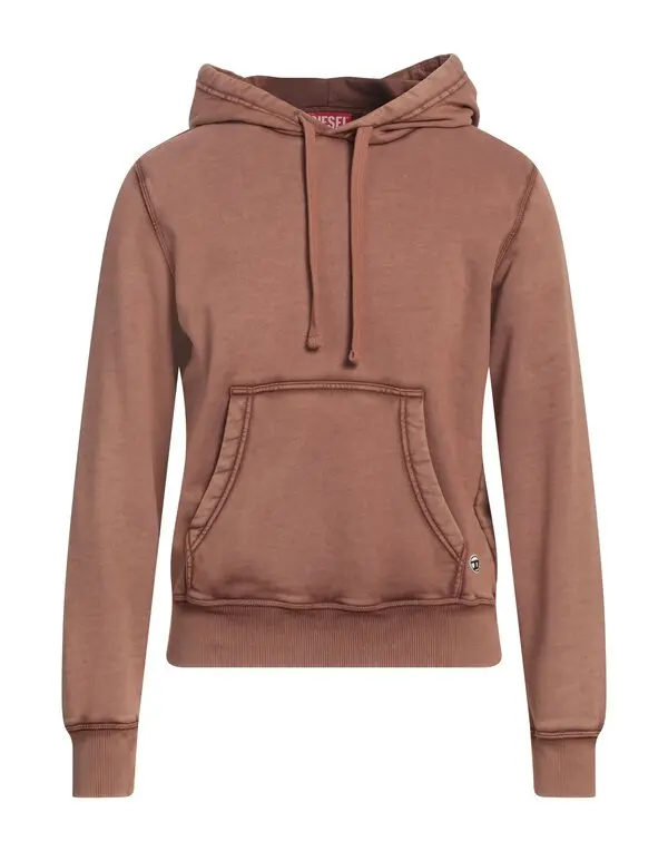 DIESEL® Cotton Terry Sweatshirt - Light Brown