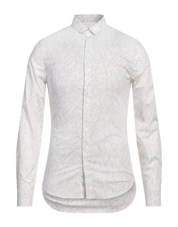Armani Exchange Shirt Size Cotton, Elastane - White