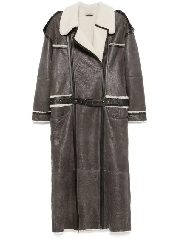 MANOKHI Kaia Shearling Lined Coat