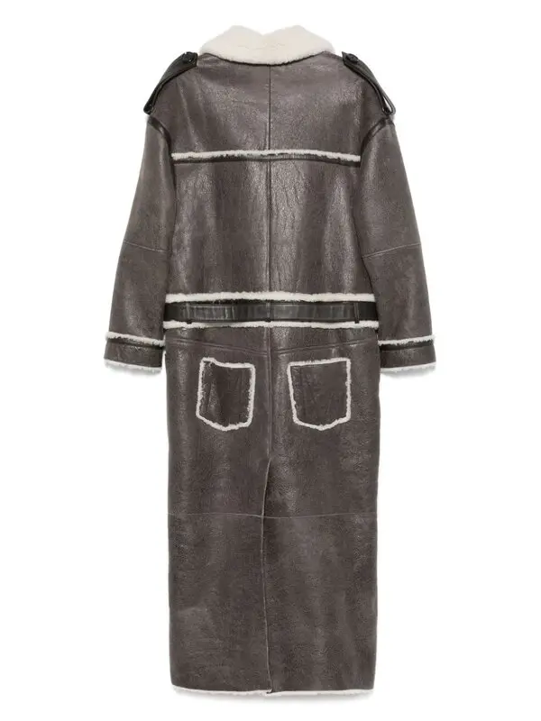 MANOKHI Kaia Shearling Lined Coat