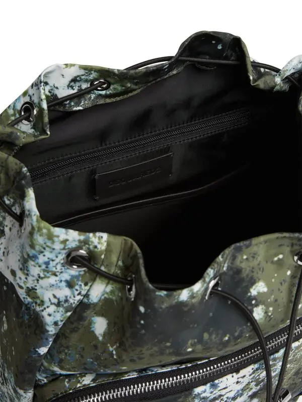 Dsquared2 Paint Splashes Logo Print Backpack