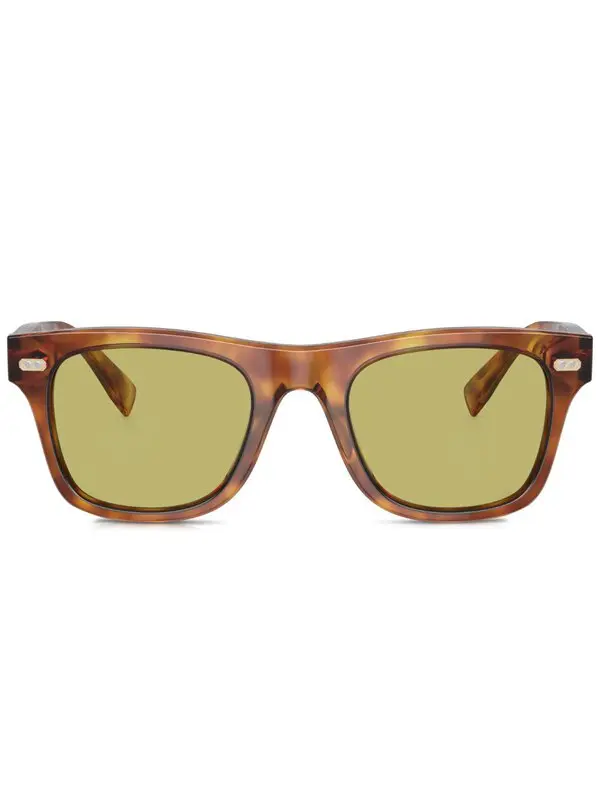 Brunello Cucinelli Square-frame Sunglasses - Brown