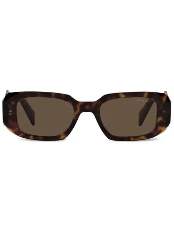 Prada Geometric Sunglasses - Brown