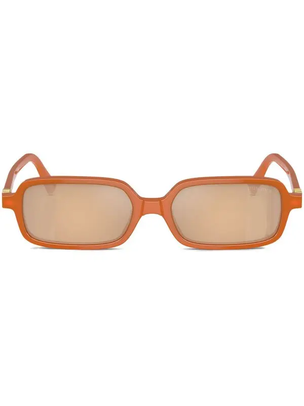 Miu Miu Logo Sunglasses - Orange