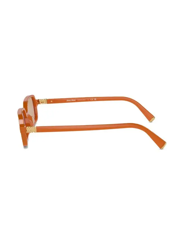 Miu Miu Logo Sunglasses - Orange